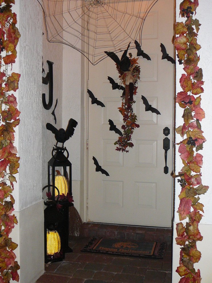 31 Ideas Halloween Decorations Door for Warm Welcome