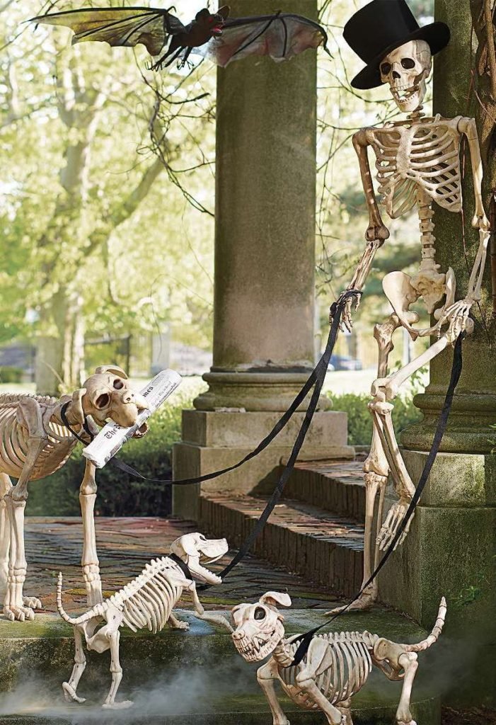 Indoor & Outdoor Halloween Skeleton Decorations Ideas