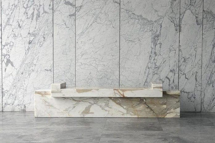 How We Made a Bespoke Marble Reception Desk for the Alterra Mountain ...